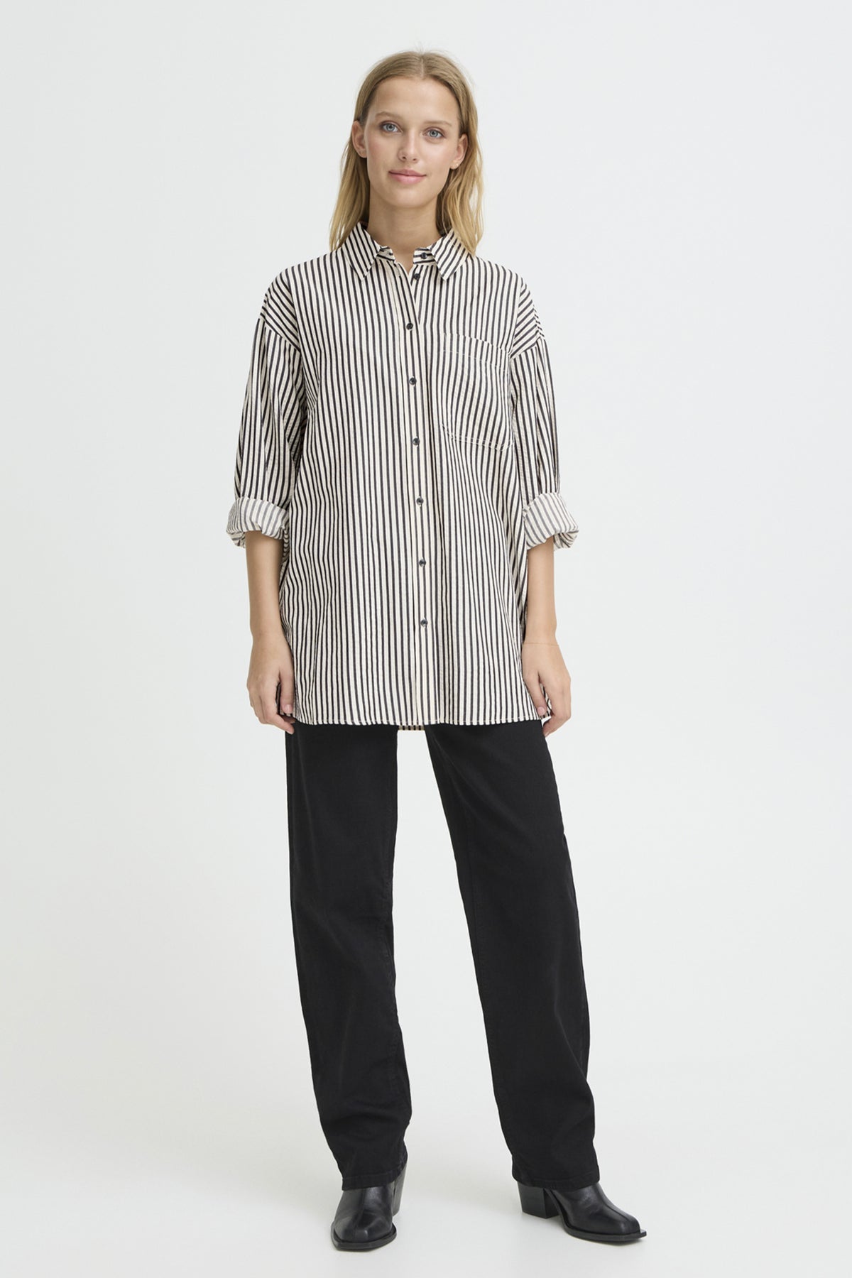 OVERSIZE STRIPE SHIRT – Aldila Boutique